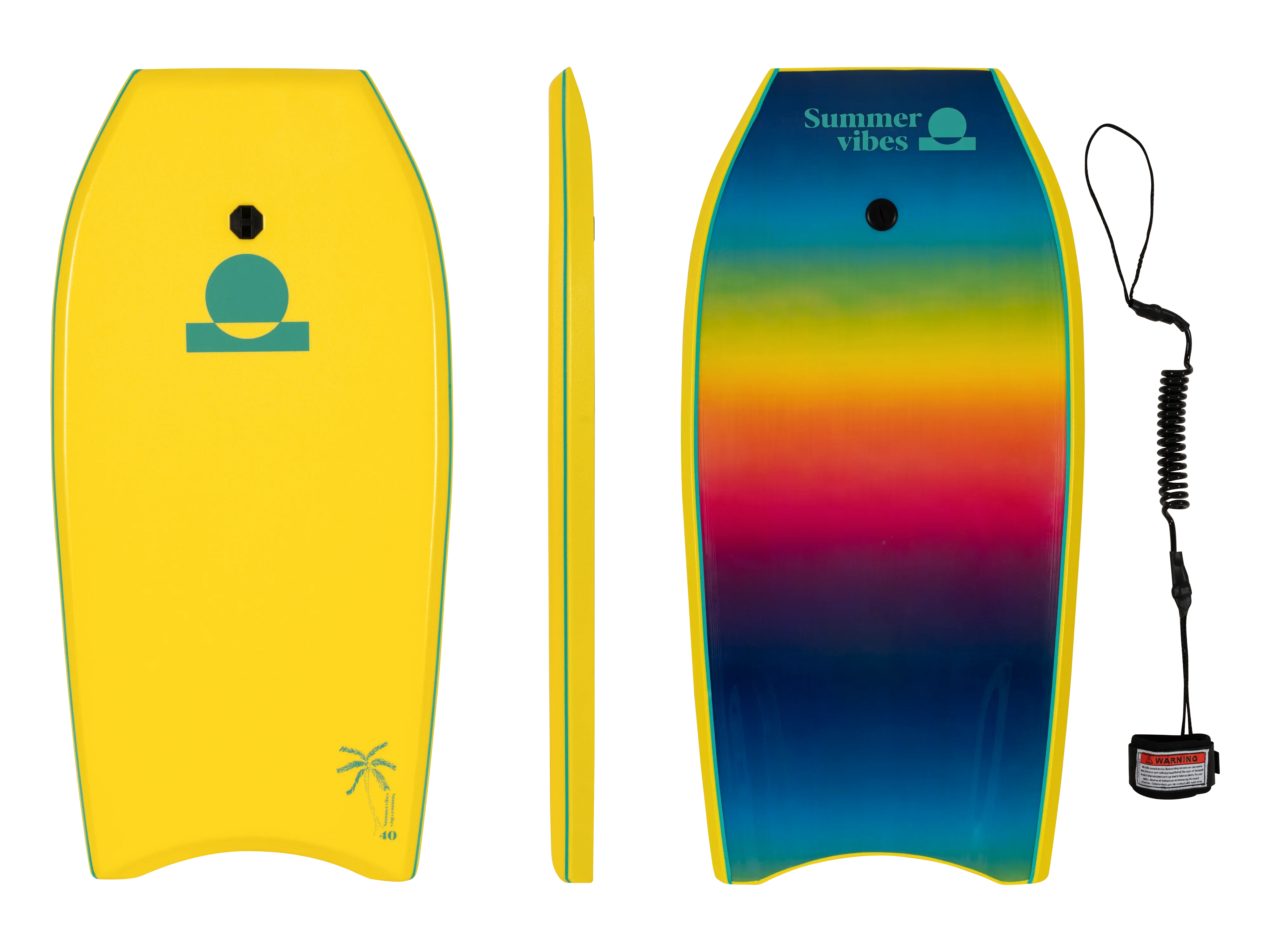Aussie Bodyboard with Channels and Free Coil | Summer vibes